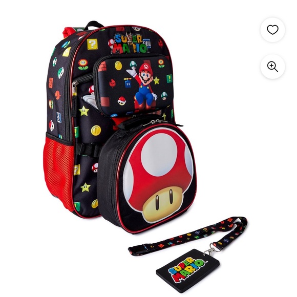 Nintendo | Accessories | Nintendo Super Mario Fun 7 Backpack Withlunch ...